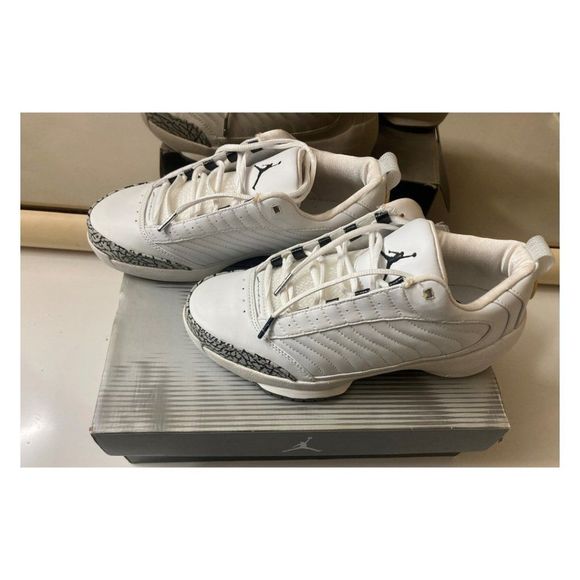 Jordan | Shoes | Air Jordan Xix Low White Grey Black Retro Rare 85 ...